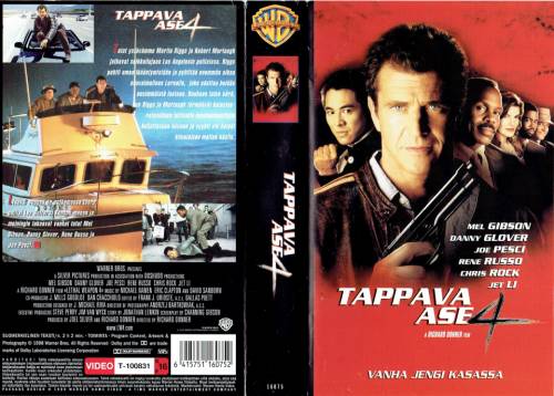 Tappava ase 4 (1998) director: Richard Donner | VHS | Warner Home Video / Warner Bros ...