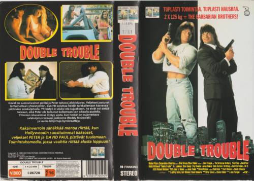 Double Trouble (1992) director: John Paragon | VHS | Finnkino (finland) | Videospace